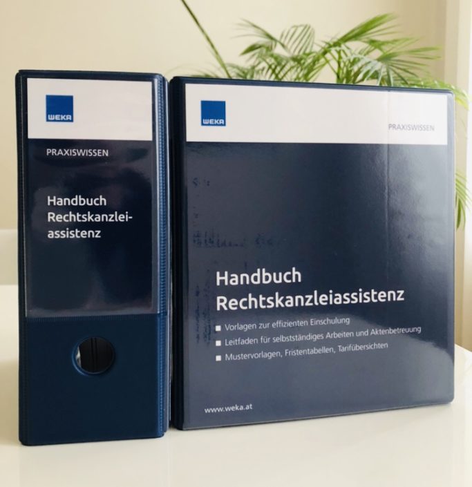 Neuerscheinung im WEKA- Verlag: Handbuch Rechtskanzleiassistenz ...